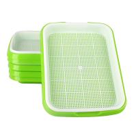 China PP Plastic Seedling Germination Trays 100 Sets Square Nursery Trays for Seed Planting for sale