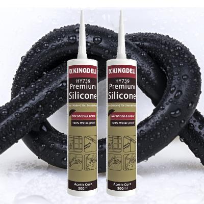 China White Acetic Cure Silicone Sealant 300ml RTV Silicone Glue for Construction for sale