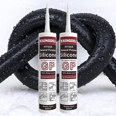 China 280ml 300ml Acetic Cure Silicone Sealant GP Silicon Glue For Indoor Caulking for sale