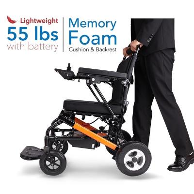 Cina KSM-602 Portable lightweight electric wheelchair remote control folding wheelchair automatic folding and opening in vendita