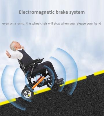 Cina KSM-602 Portable lightweight electric wheelchair remote control folding wheelchair automatic folding and opening in vendita
