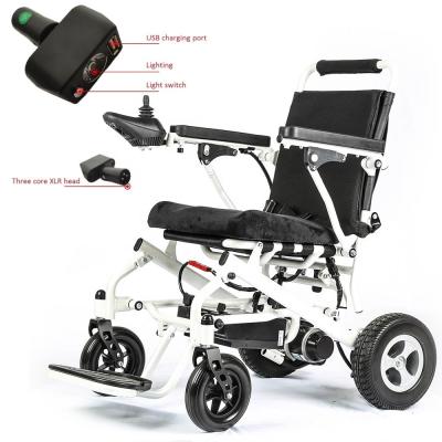 中国 KSM-602 lightweight folding wheelchair small electric wheelchair price with remote control and auto open and fold can choose 販売のため