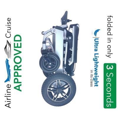 Cina KSM-601P Reclining Disabled Lightweight Folding Smart Electric Wheelchair With Extra Wide Seat for Disabled in vendita