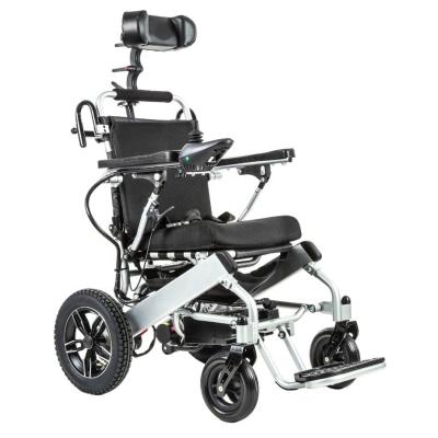 Cina KSM-601P Reclining Widen Seat 52cm Portable Electric Wheelchairs Lightweight Anti-decubitus Latex Cushion Electric Wheelchair in vendita