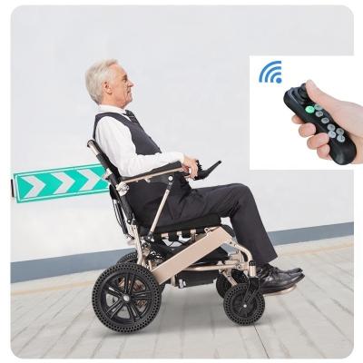Cina 2021 Reclining Electric Power Wheelchair with LCD Joystick, Lightweight Folding Remote Control Wheelchairs for Disabled Travel in vendita