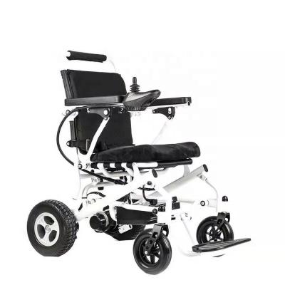 Cina KSM-602 Modern design foldable wheelchair travel lightweight folding electric wheelchair auto open and fold options in vendita