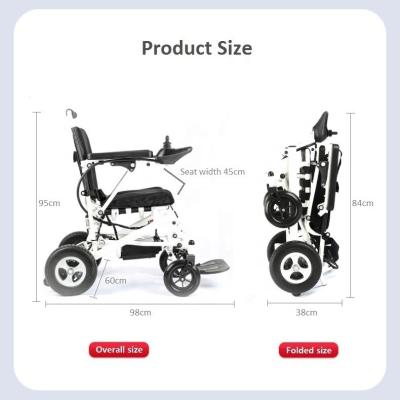 Cina KSM-602 Modern design foldable wheelchair travel lightweight folding electric wheelchair auto open and fold options in vendita