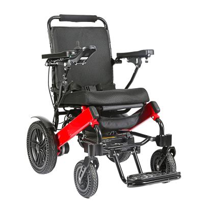 Cina KSM-601L Folding Electric Wheelchair with LCD Joystick Controller 500W Motor Lightweight Solid Wheel Chair for The Elderly in vendita