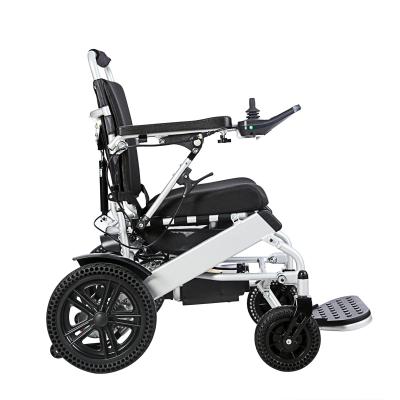 Cina KSM-601L Folding Wireless Remote Control Electric Wheelchair for Disabled Reclining Electric Wheelchairs with LCD Voice Joystick in vendita