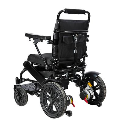 Cina KSM-601L 2023 Amazon hot sell aluminum alloy recliningwheelchair folding power remote control electric wheelchair in vendita