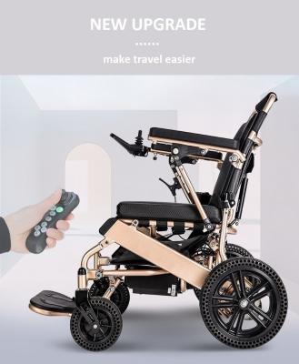 Cina KSM-601L Foldable power electric wheelchair controller with LCD display voice reclining electric wheelchair solid wheel hot sell in vendita