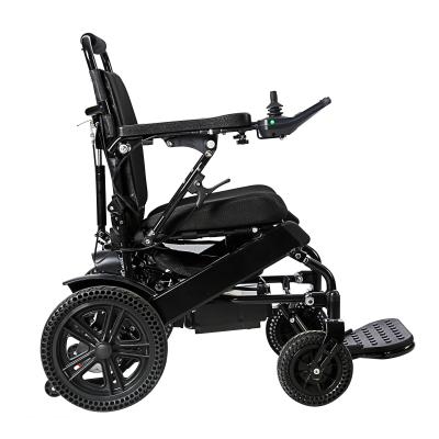 Cina KSM-601L Reclining lightweight folding power wheelchair with LCD voice controller powered electric wheelchair for the disabled in vendita