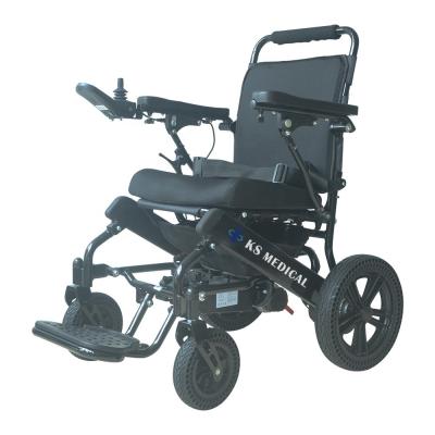 China KSM-601L Reclining lightweight folding power wheelchair with LCD voice controller powered electric wheelchair for the disabled à venda