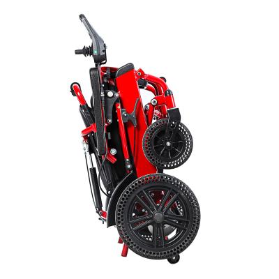 Cina 601L Power Wheelchair for Elderly LCD Joystick Controller Reclining Remote Electric Wheelchair with Honeycomb Solid Wheel Chair in vendita