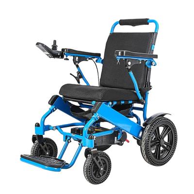 Cina KSM-601L Portable electric wheelchair with LCD voice joystick controller 500W reclining backrest power wheel chair for disabled in vendita