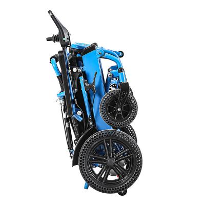 China KSM-601L Portable electric wheelchair with LCD voice joystick controller 500W reclining backrest power wheel chair for disabled à venda
