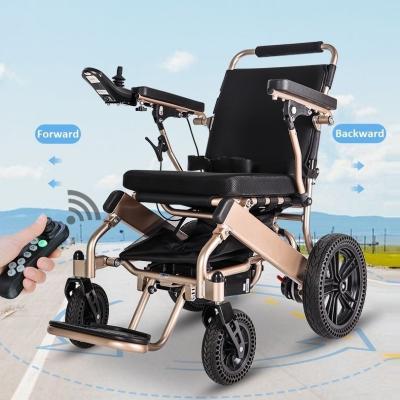China KSM-601L Portable electric wheelchair with LCD voice joystick controller 500W reclining backrest power wheel chair for disabled à venda
