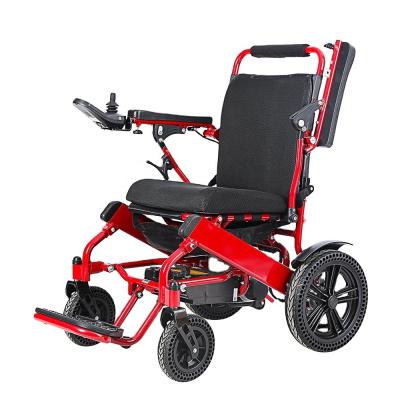 Cina KSM-601L Folding electric wheel chair with LCD display and voice controller reclining power wheelchair with adjustable headrest in vendita
