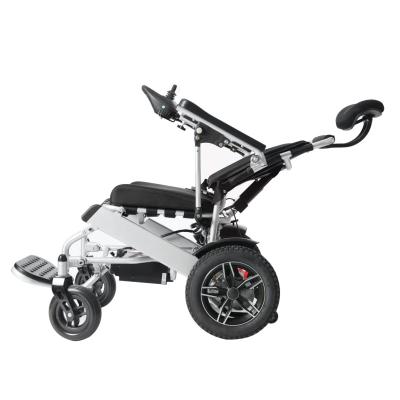 中国 KSM-601AR Hot selling Aluminum Lightweight Wheelchair Automatic Auto Reclining Electric Wheelchair with Remote Control 販売のため