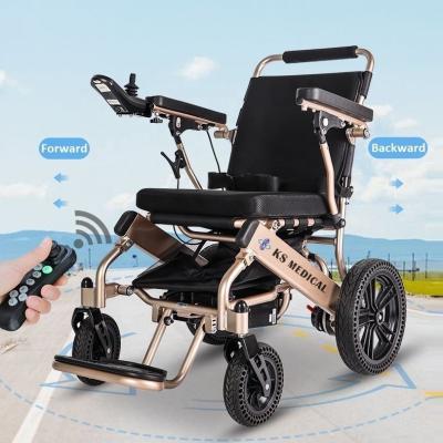 中国 KSM-601L Remote Control Electric Wheelchair for Disabled with LCD Voice Joystick Controller Reclining Electric Wheelchair 販売のため