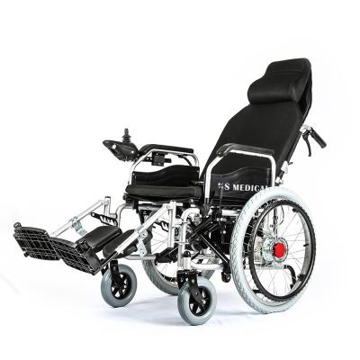 中国 KSM-508 Electric high back wheel chair recline legrest 90-180 adjustable  recline electric wheelchair easy to drive 販売のため
