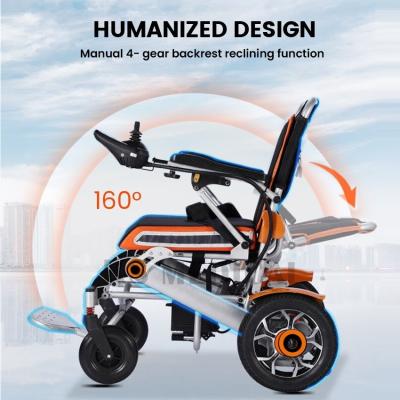 Cina KSM-605 PLus 2022 New Folding Power Remote Control Lightweight One Key Automatic Folding Electric Wheelchair in vendita