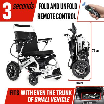 中国 KSM-601 Foldable tilt in space wheelchair latest design remote control wheelchairs can add headrest accessories available 販売のため