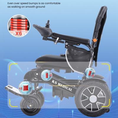 Cina KSM-606AR Folding Power Chairs for Disabledr Comfortable Automatic Electric Reclining Wheelchair in vendita