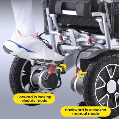 Cina KSM-606AR Folding Power Chairs for Disabledr Comfortable Automatic Electric Reclining Wheelchair in vendita