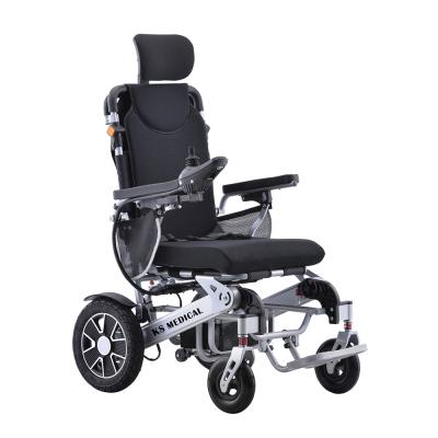 Китай KSM-606AR Auto Adjust Backrest Ergonomic Electric Wheelchair Foldable Suppliers Fully Reclining Power Wheel Chair продается