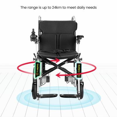 China KSM-509 Ultimate Portability Super Folding Aluminum Lightweight Electric Wheelchair Only 16.5 kgs for Optimal Mobility Te koop