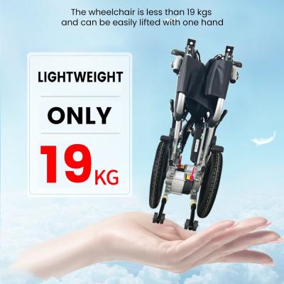 China KSM-509 Ultimate Portability Super Folding Aluminum Lightweight Electric Wheelchair Only 16.5 kgs for Optimal Mobility Te koop