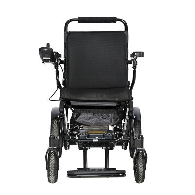 Cina KSM-601L Recliner Electric Wheelchair with Controller Reclining Power Wheelchair with Honeycomb Solid Wheel in vendita