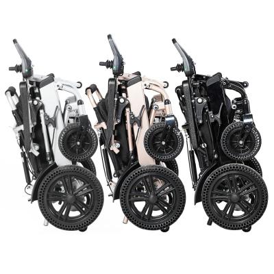 Cina KSM-601L Recliner Electric Wheelchair with Controller Reclining Power Wheelchair with Honeycomb Solid Wheel in vendita