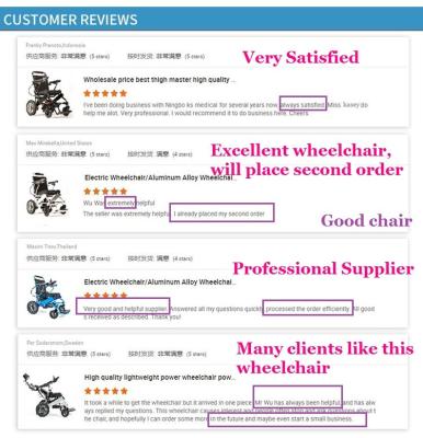 Cina KSM-601L Recliner Electric Wheelchair with Controller Reclining Power Wheelchair with Honeycomb Solid Wheel in vendita