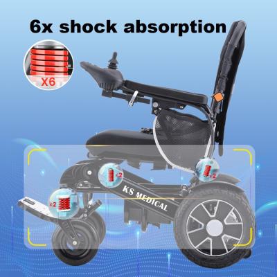 Cina KSM-606AF Auto Power Wheel Chair Seamless Integration Electric Fold and Open Wheelchair for Business Operations in vendita
