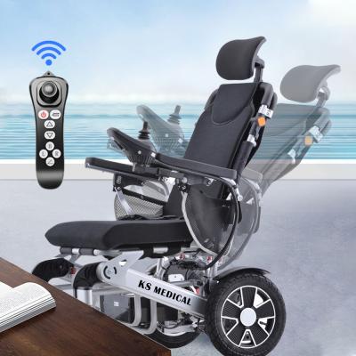 Cina KSM-606 Buy Best Lightweight Foldable Electric Wheelchair for The Elderly and Disabled with Newest Umbrella in vendita