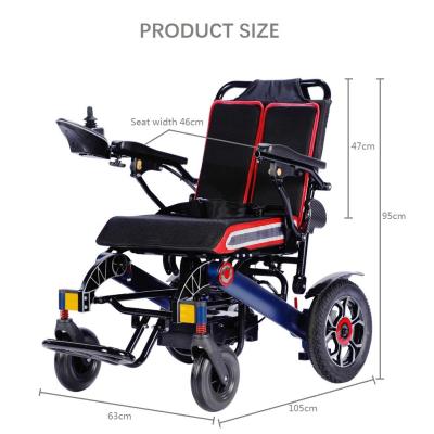 中国 KSM-605 Plus Fully Automatic Folding Remote Controller Lightweight Power Foldable Reclining Electric Wheelchair 販売のため