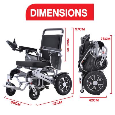 Cina Motorized Electric Foldable Wheelchair For Seniors Dual Motor in vendita
