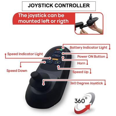 Cina Motorized Electric Foldable Wheelchair For Seniors Dual Motor in vendita