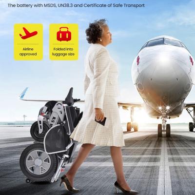China Reclining Electric Foldable Wheelchair 500W Lightweight With Remote Control Te koop