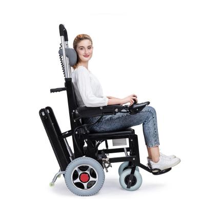 Cina 24V 200W Stair Climbing Wheelchair Electric Hand Truck Trolley Carts With Track in vendita