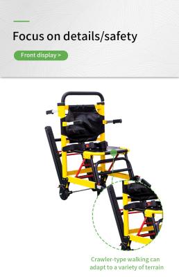 China Electric Power Stair Climbing Wheelchair Portable Folding Track Floor Climbing Te koop