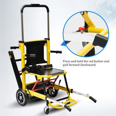 China Electric Power Stair Climbing Wheelchair Portable Folding Track Floor Climbing Te koop