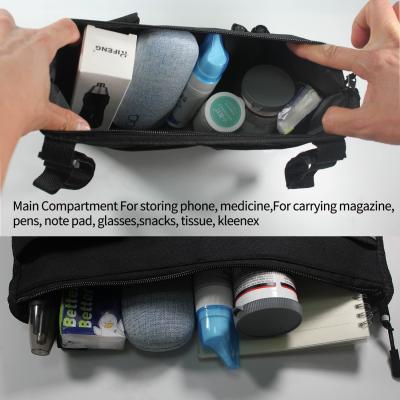 Cina PVC Wheelchair Side Storage Bag Cup Holder Armrest Accessories Pouch in vendita