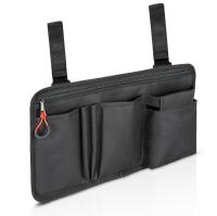 China Wheelchair Side Storage Bag 36x19cm Polyester Three Layer Pouch for Manual Electric Wheelchair for sale