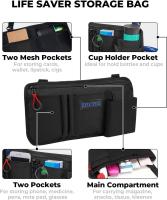 China Wheelchair Side Storage Bag 36x19cm Polyester Three Layer Pouch for Manual Electric Wheelchair for sale