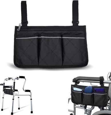 Cina Side Bag Wheelchair Spare Parts Upgraded Walker Pouch Bag With Cup Holder in vendita