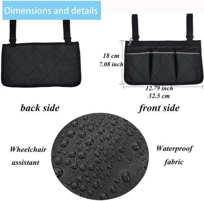 Cina Multiple Wheelchair Spare Parts Armrest Side Bag For Golf Cart Wheelchair in vendita