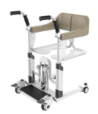 Cina Portable Patient Lift Wheelchair Hydraulic Move Toilet Aluminum Stand Lift Chair in vendita